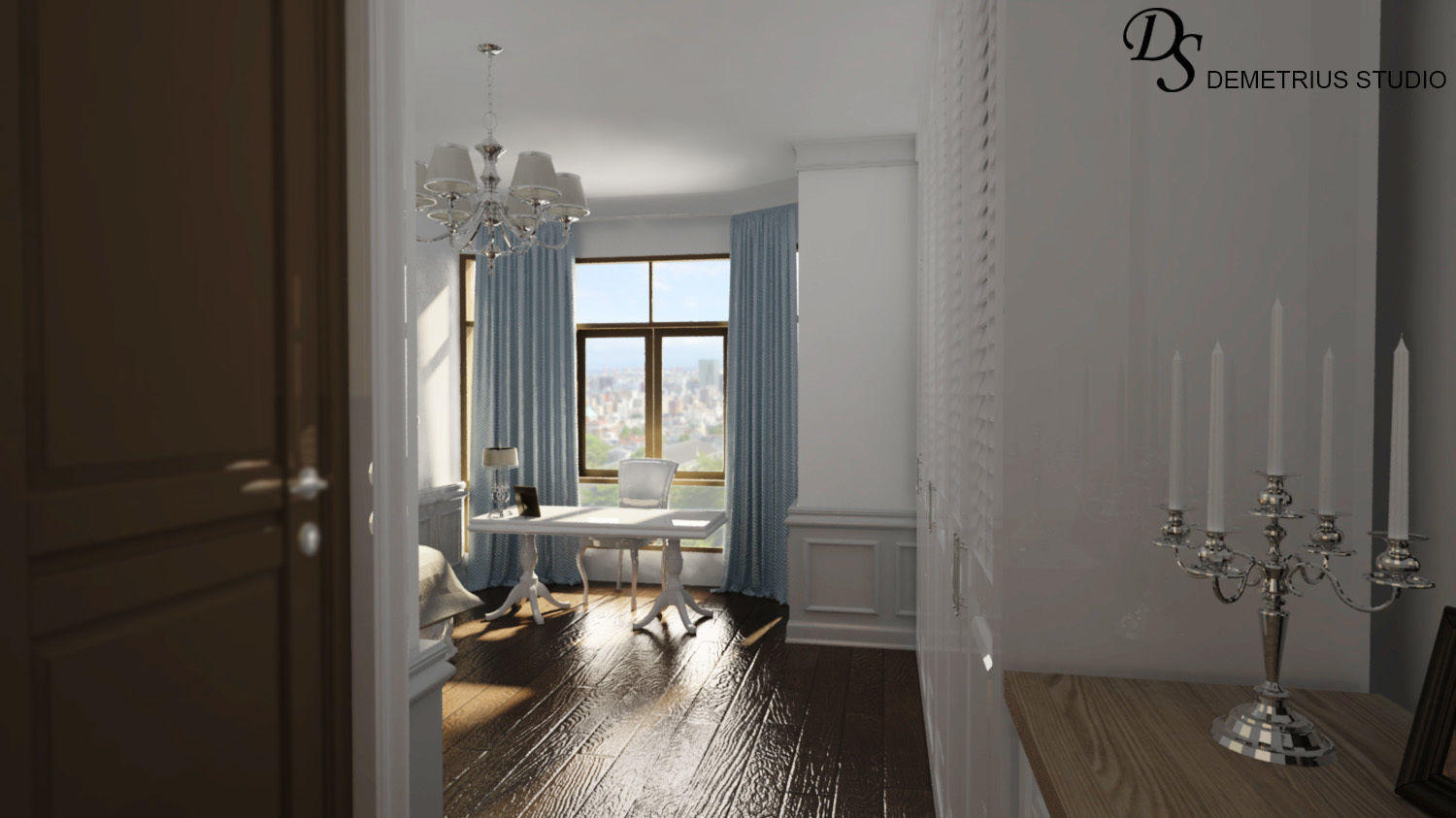 Grey Bedroom Interior Set free 3D model | CGTrader