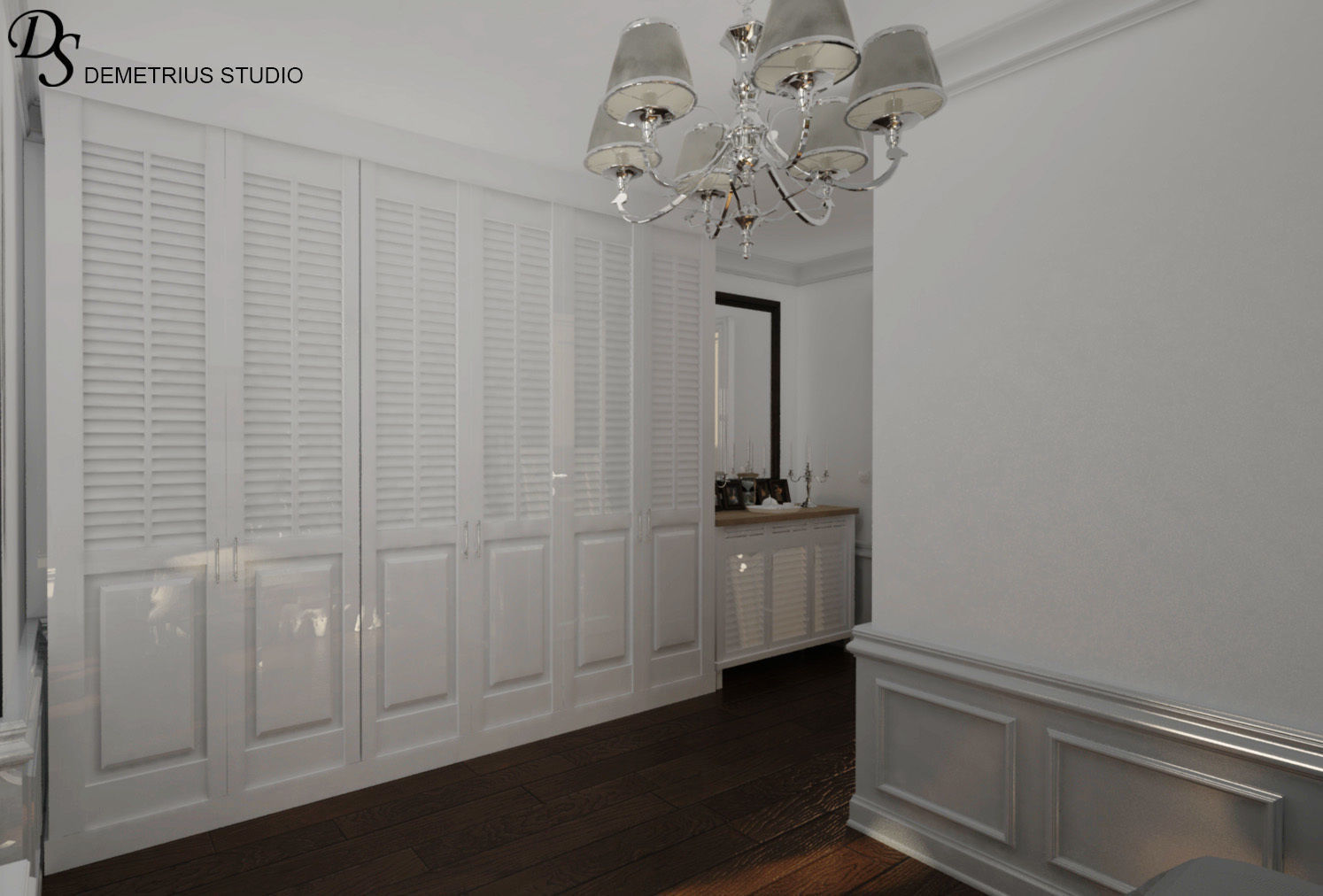 Grey Bedroom Interior Set free 3D model | CGTrader