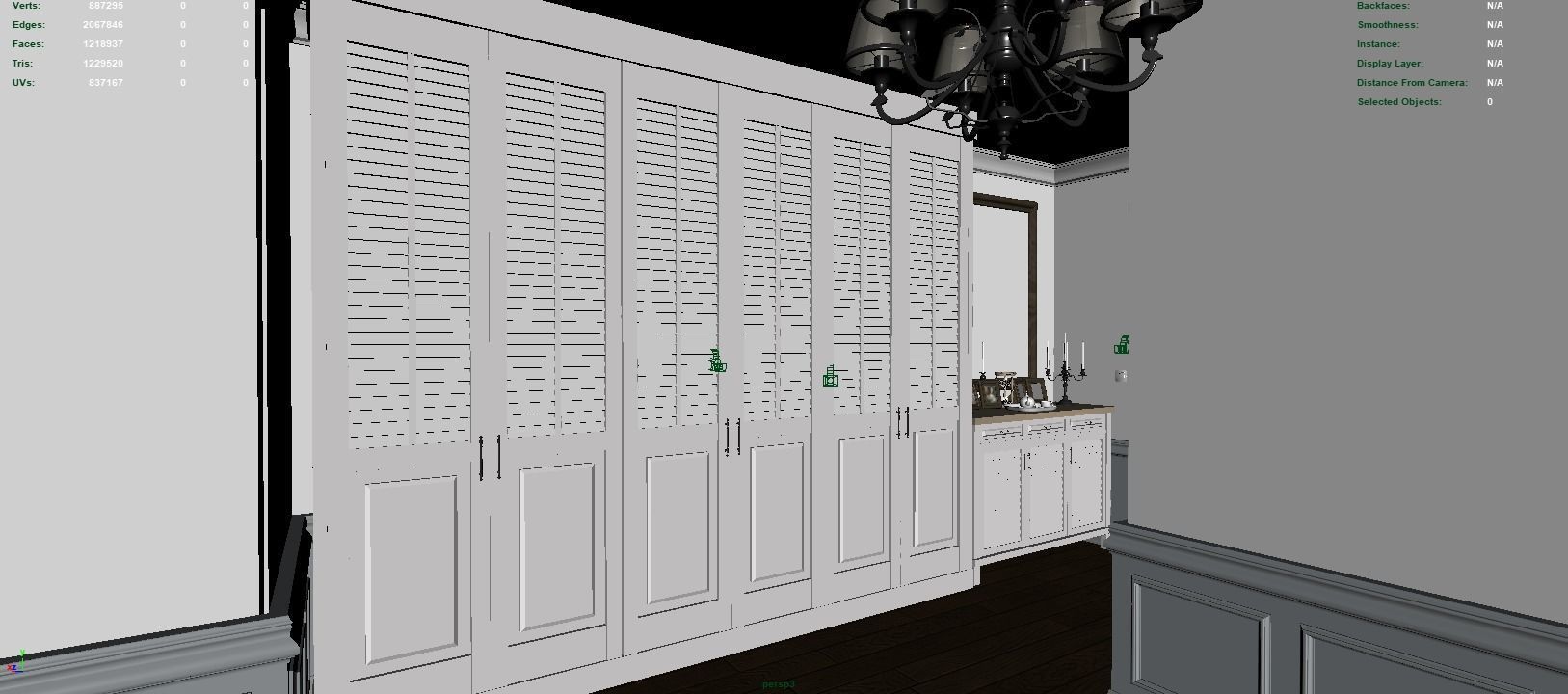 Grey Bedroom Interior Set free 3D model | CGTrader