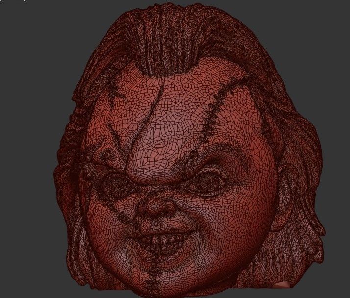 Chucky Doll Head 3D model | CGTrader