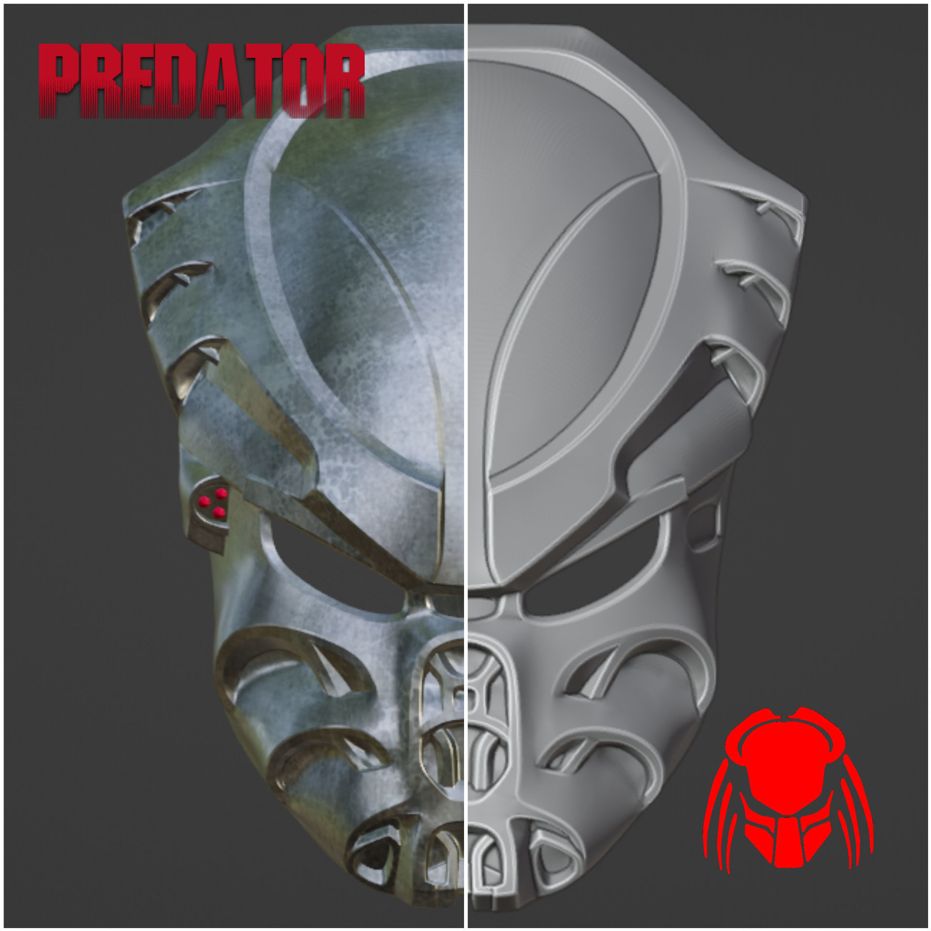 Predator Spider mask 3D model 3D printable | CGTrader