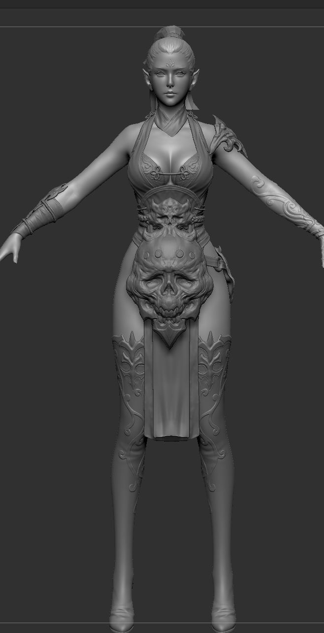 Female Fighter 3d Model Cgtrader