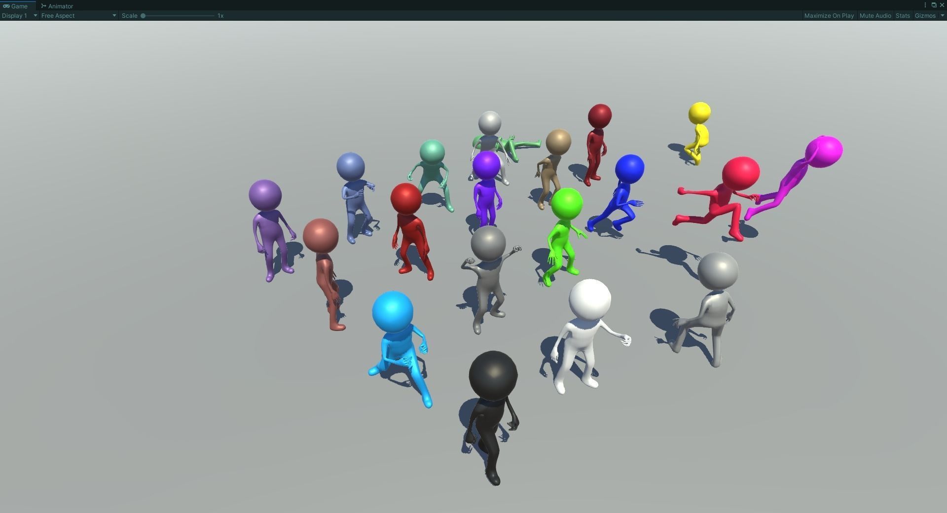 3D model Stickman character VR / AR / low-poly rigged animated | CGTrader
