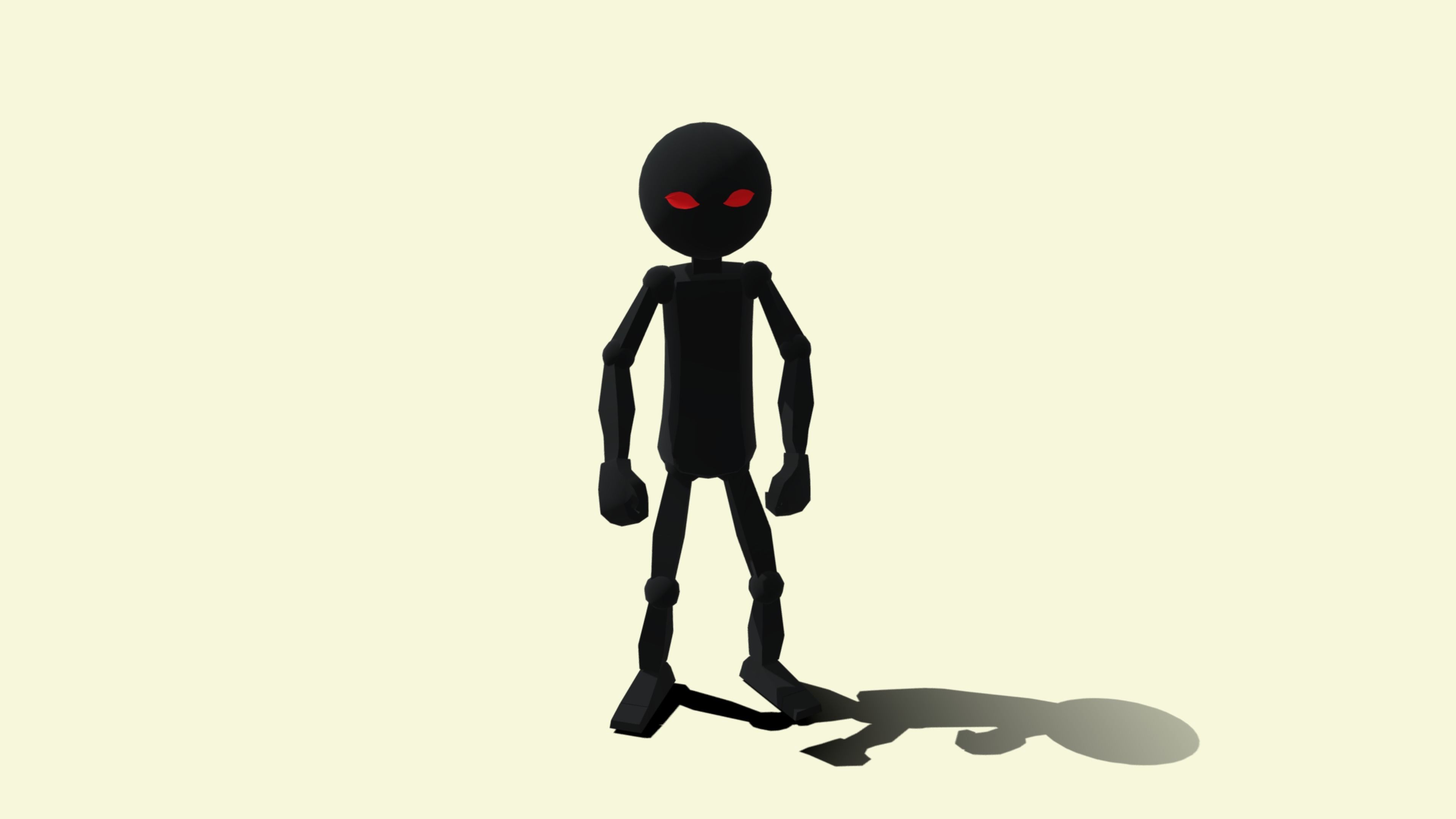 3D model Stickman character VR / AR / low-poly rigged animated | CGTrader