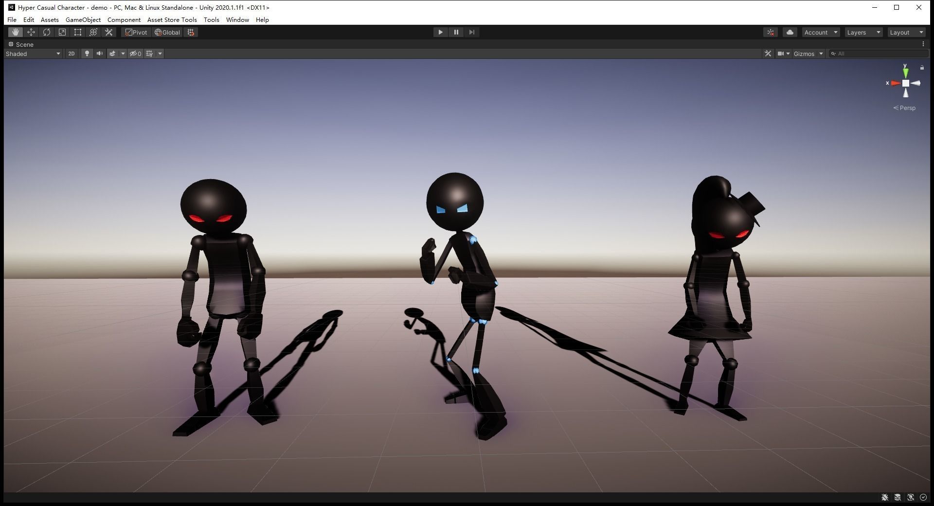 3D model Stickman character VR / AR / low-poly rigged animated | CGTrader