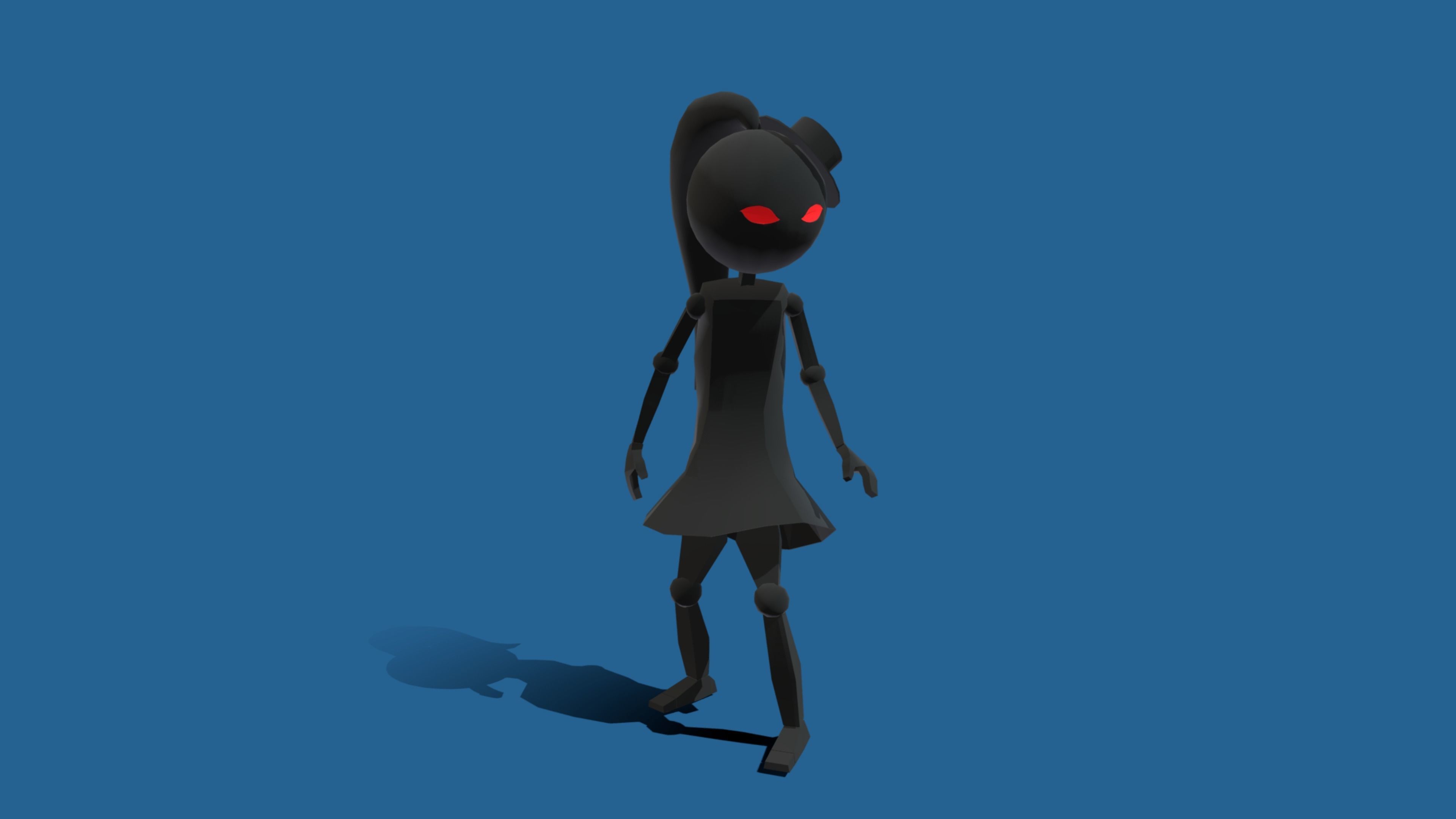 3D model Stickman character VR / AR / low-poly rigged animated | CGTrader