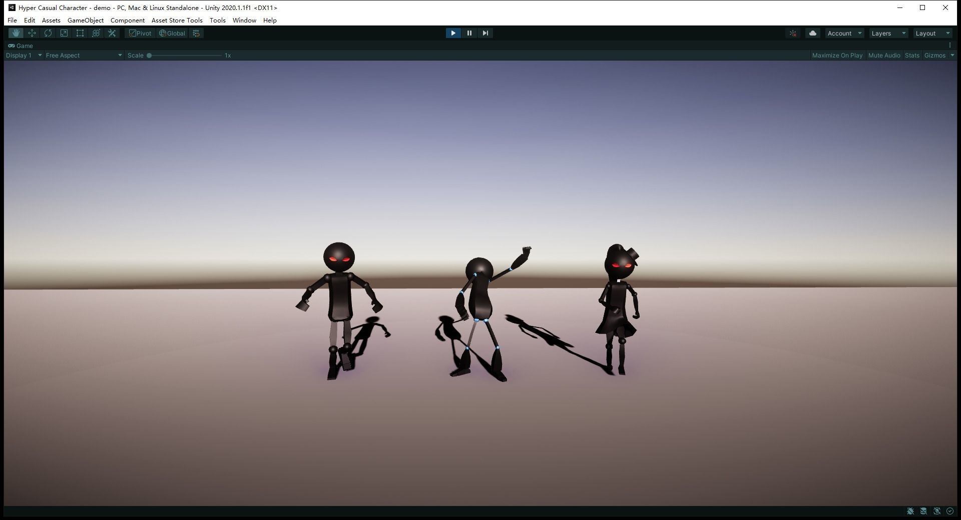 3D model Stickman character VR / AR / low-poly rigged animated | CGTrader