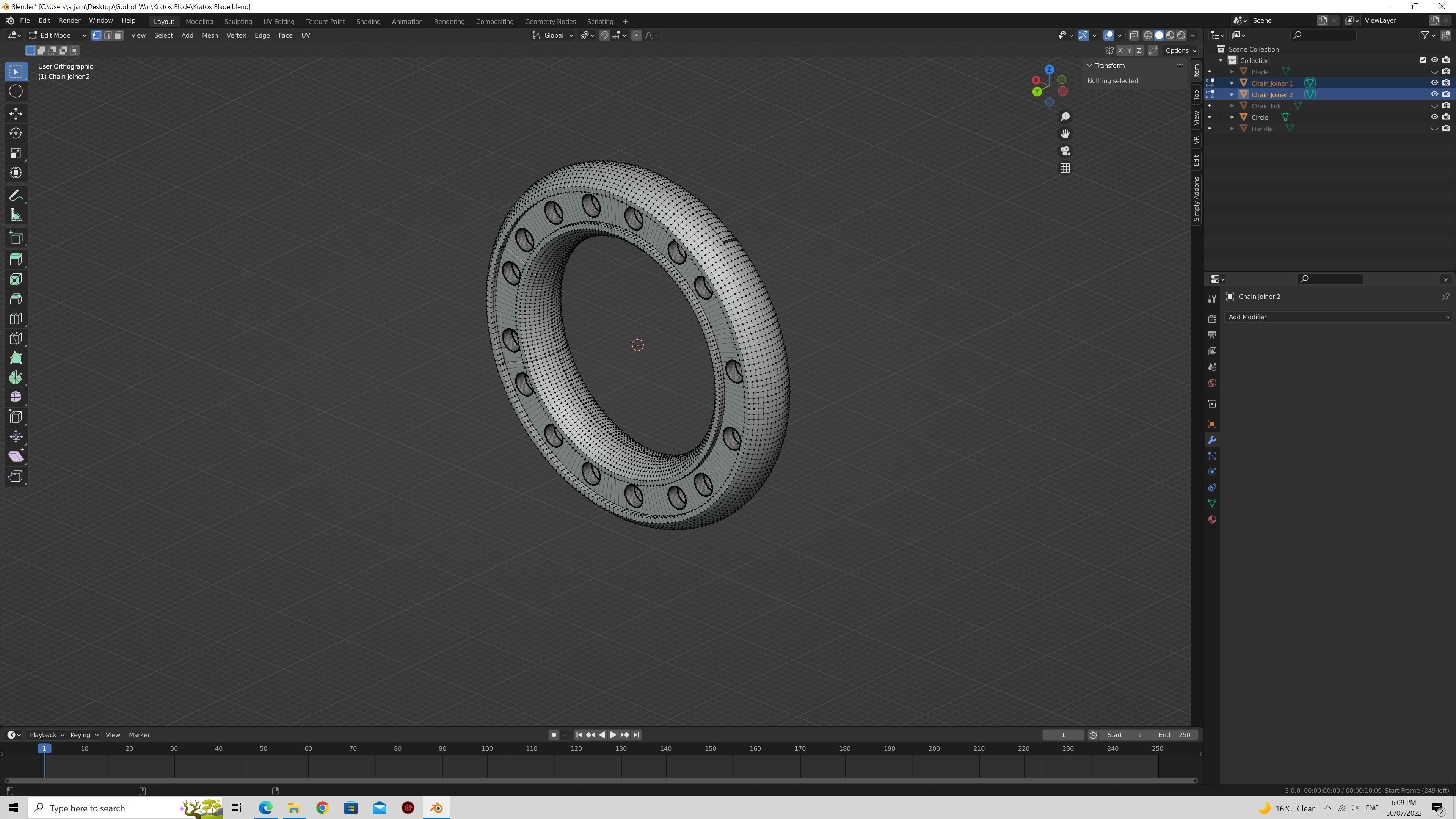 Cosplay Removable Chain Link 3D model 3D printable | CGTrader