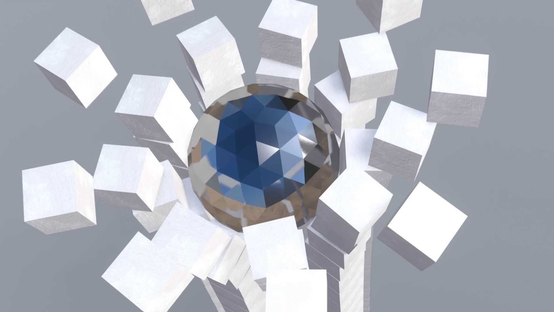 Rigid body animation with sphere 3D model animated | CGTrader