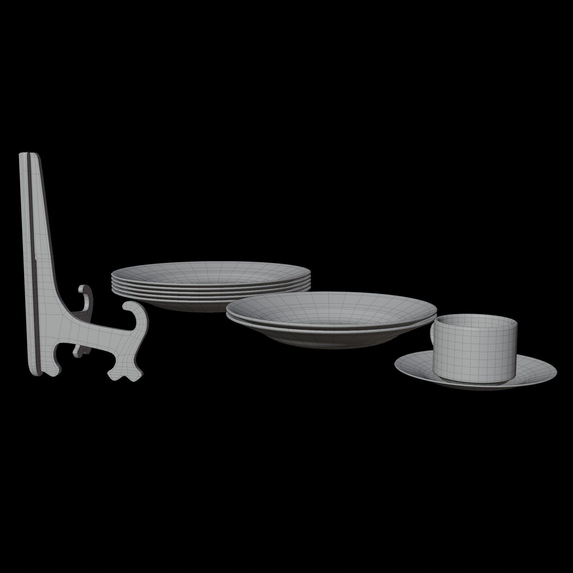 Decorative Plates free 3D model | CGTrader