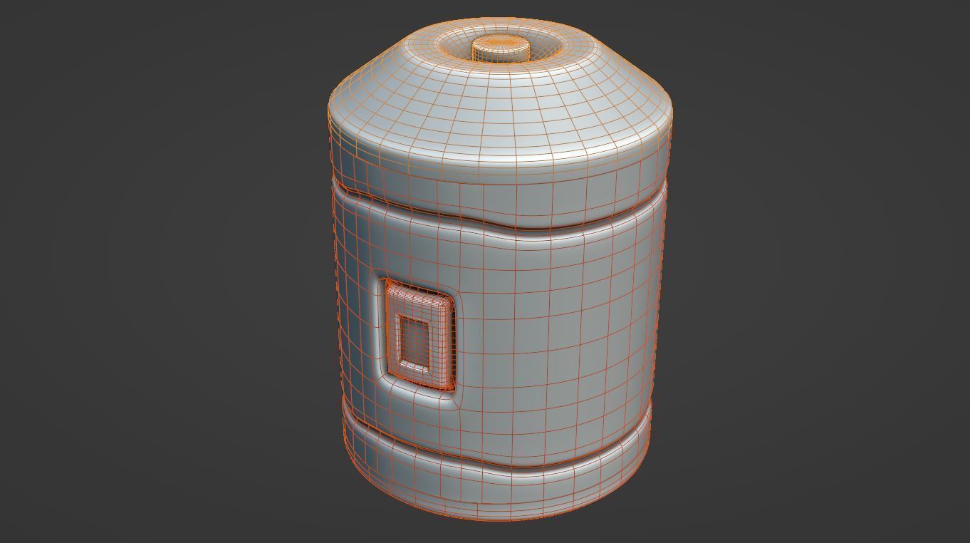 HardSurface - Sci-Fi Cylinder 3D model | CGTrader