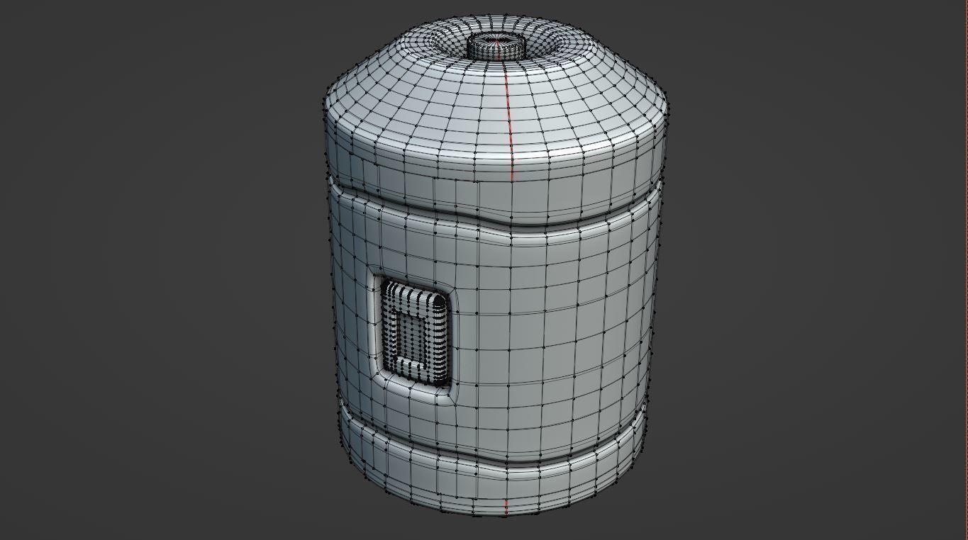 HardSurface - Sci-Fi Cylinder 3D model | CGTrader