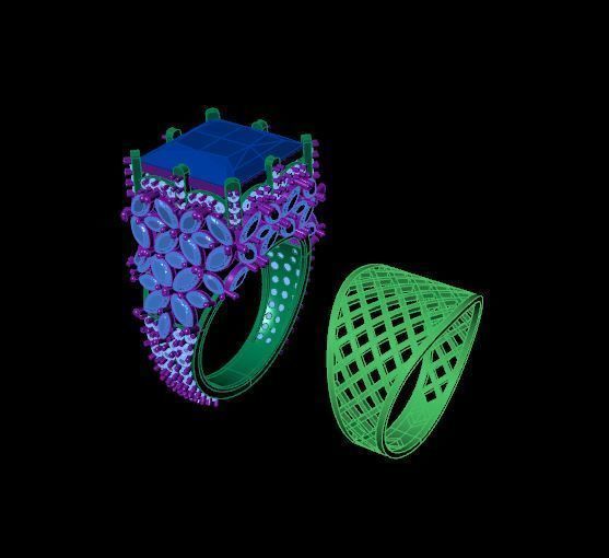 Rings 3D model 3D printable | CGTrader