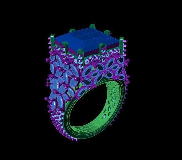 Rings 3D model 3D printable | CGTrader