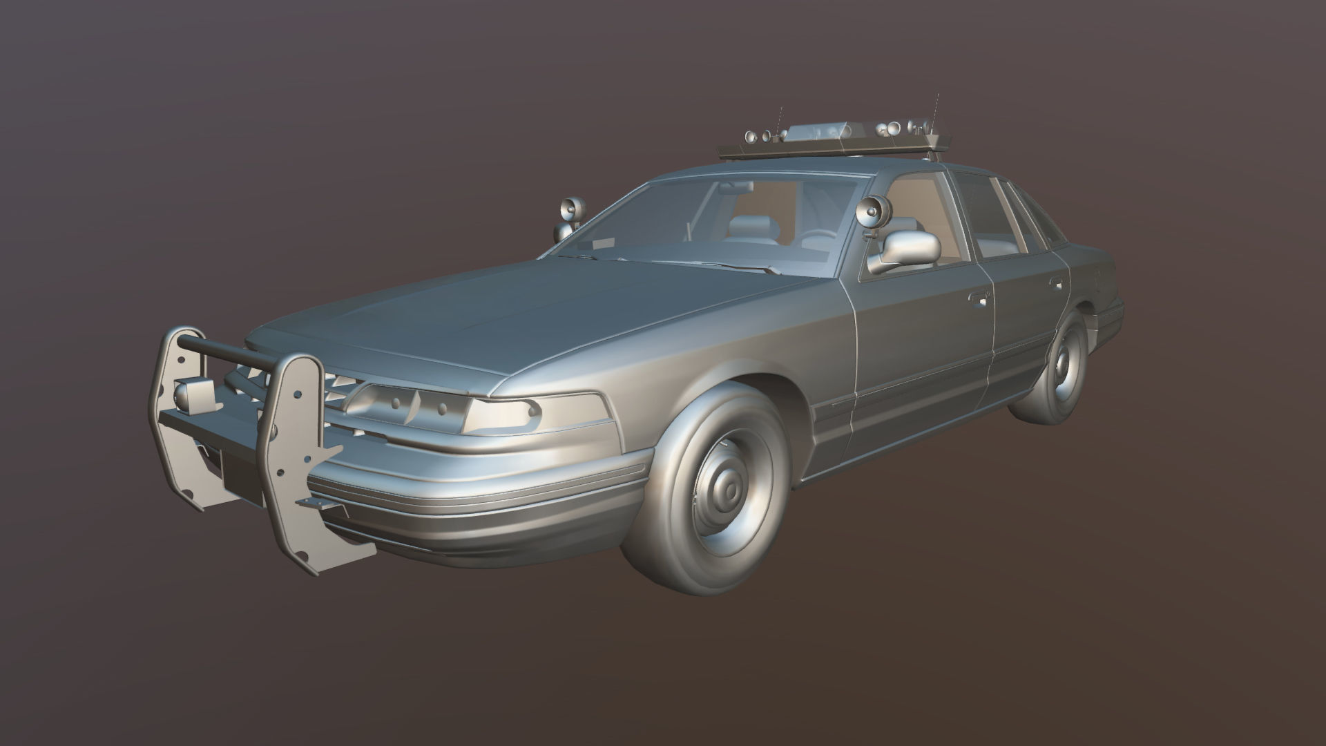 3D model American sheriff police car VR / AR / low-poly | CGTrader