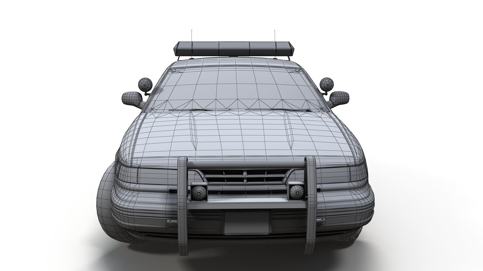 3D model American sheriff police car VR / AR / low-poly | CGTrader