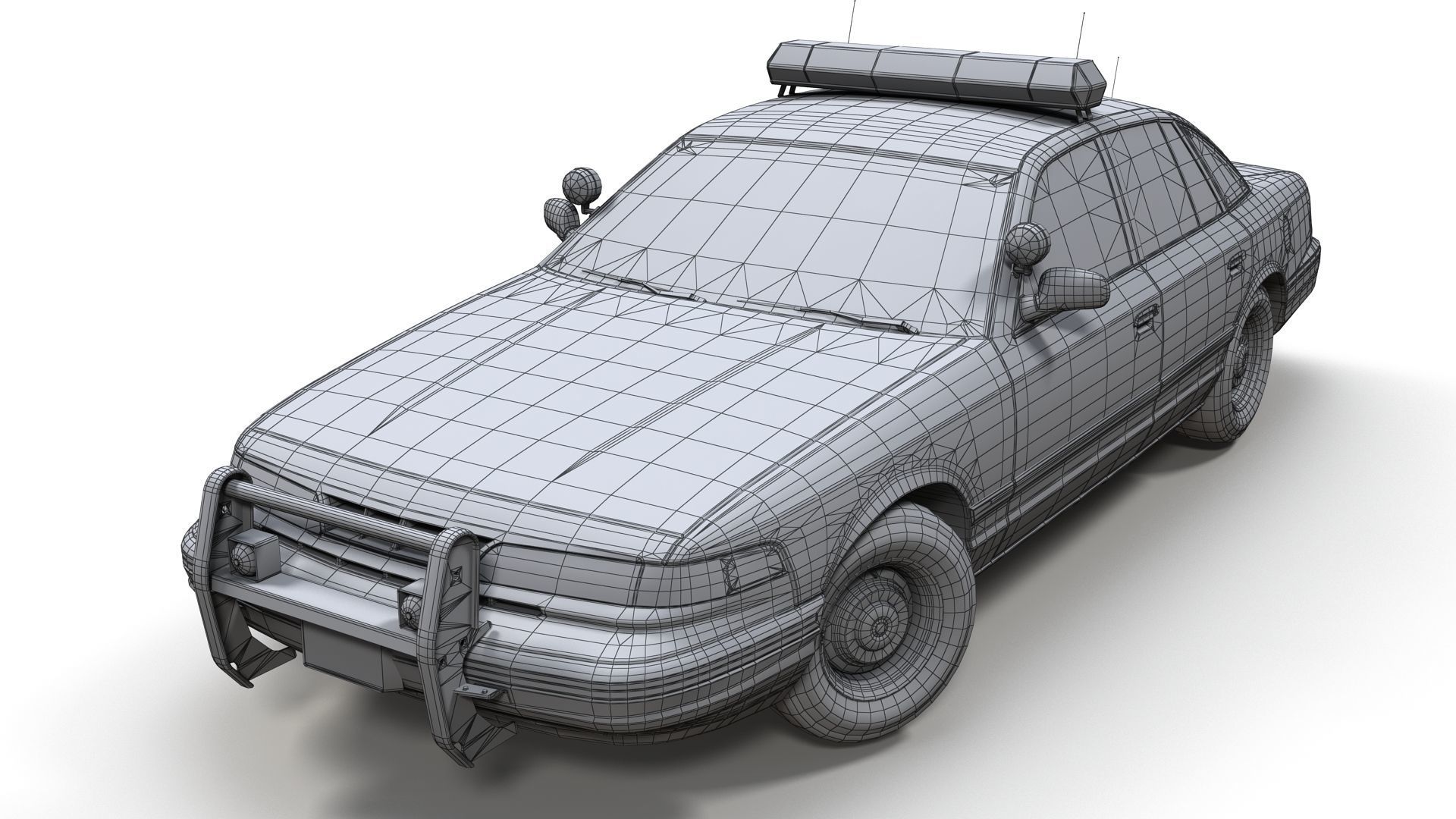 3D model American sheriff police car VR / AR / low-poly | CGTrader