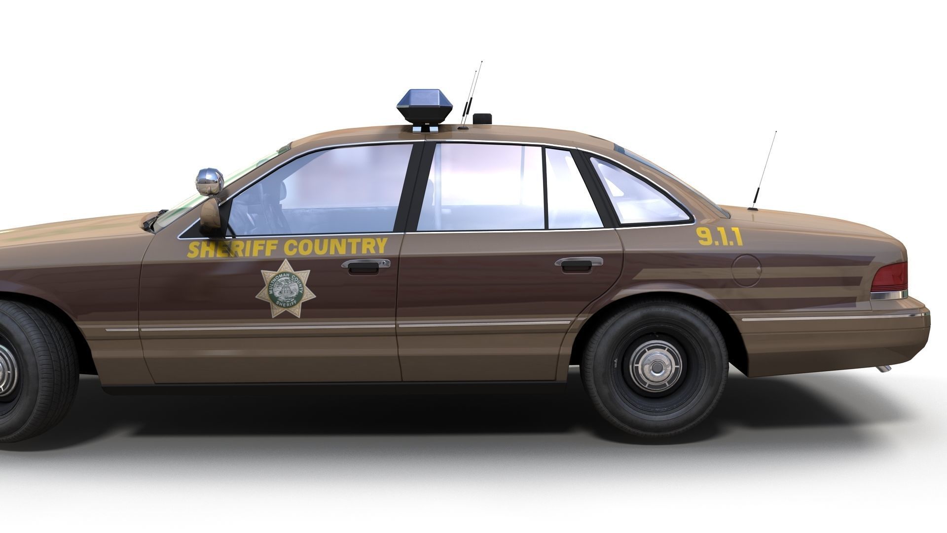 3D model American sheriff police car VR / AR / low-poly | CGTrader