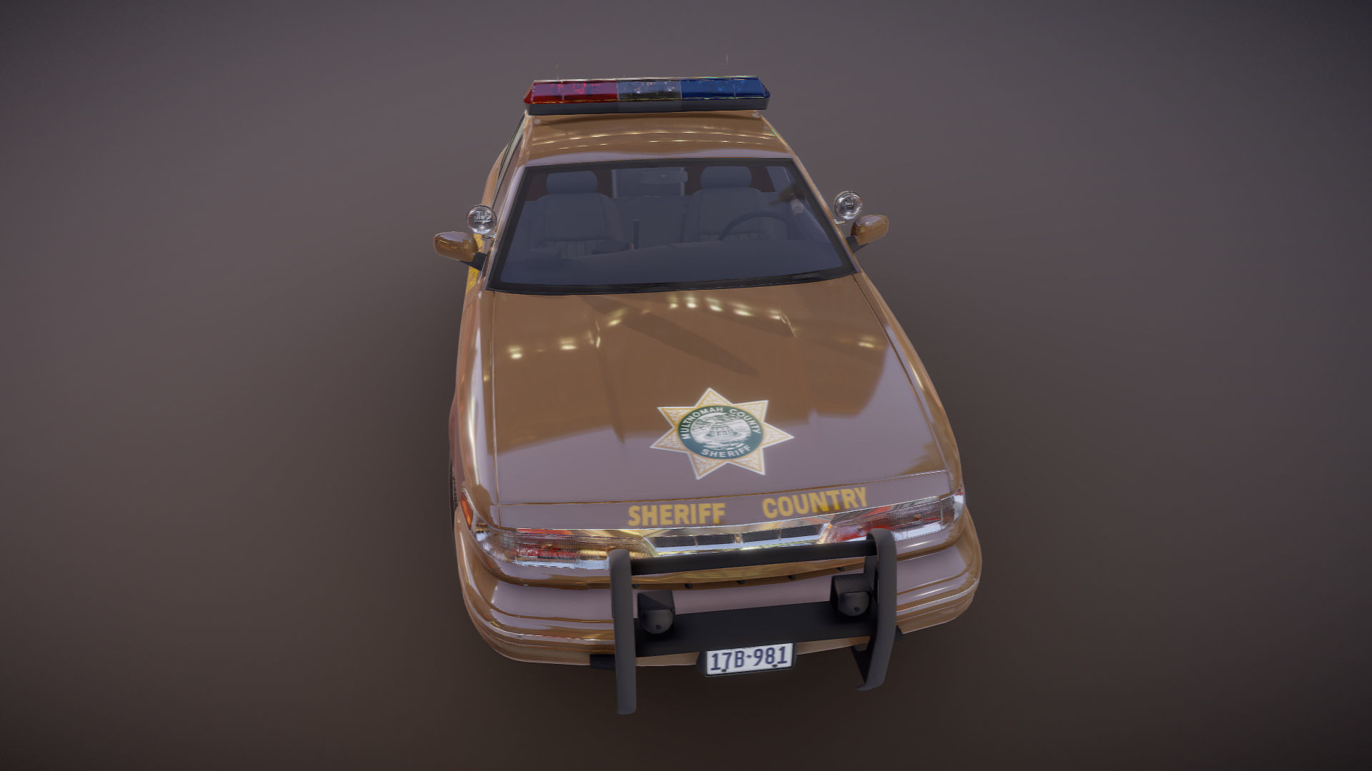 3D model American sheriff police car VR / AR / low-poly | CGTrader