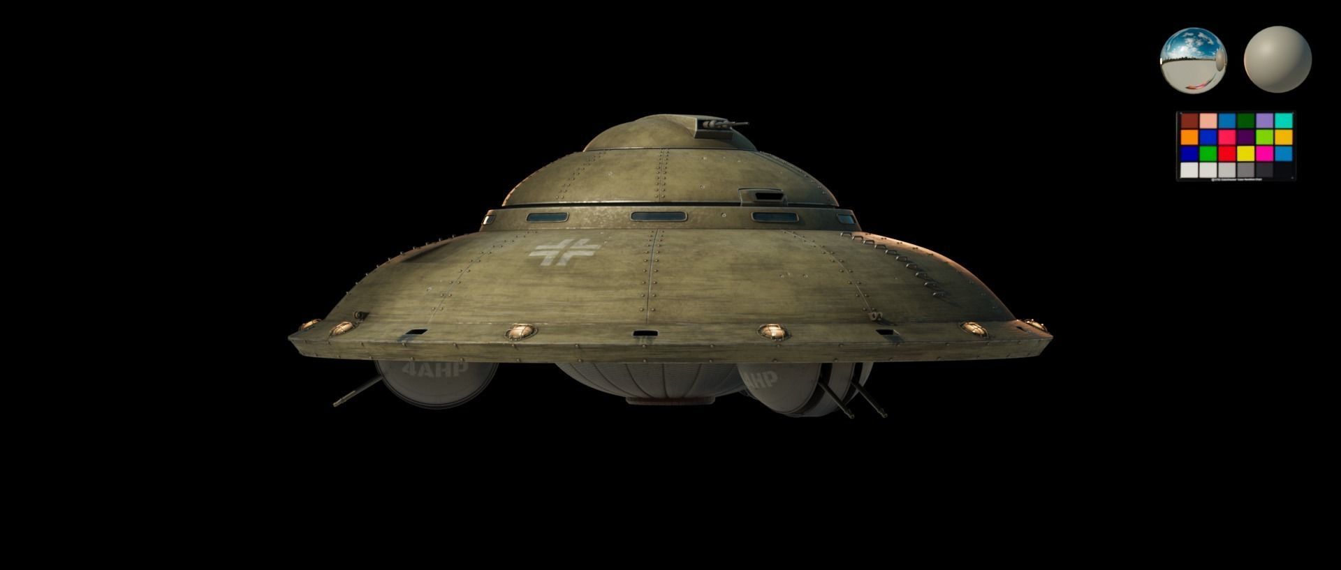 German UFO World War 2 3D model | CGTrader