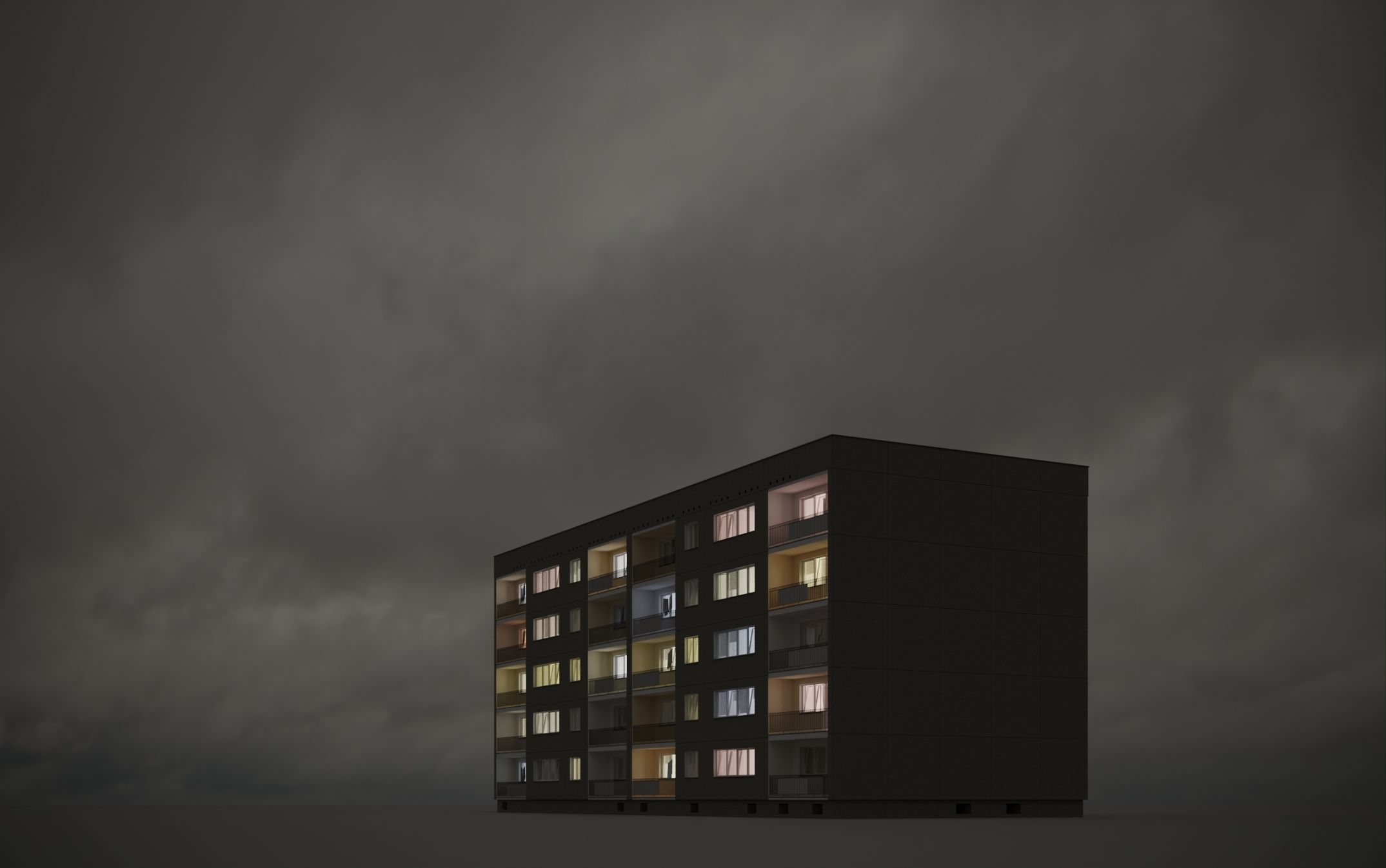 PRE-FABRICATED CONCRETE PANEL RESIDENTIAL BUILDINGS ASSET free 3D model ...