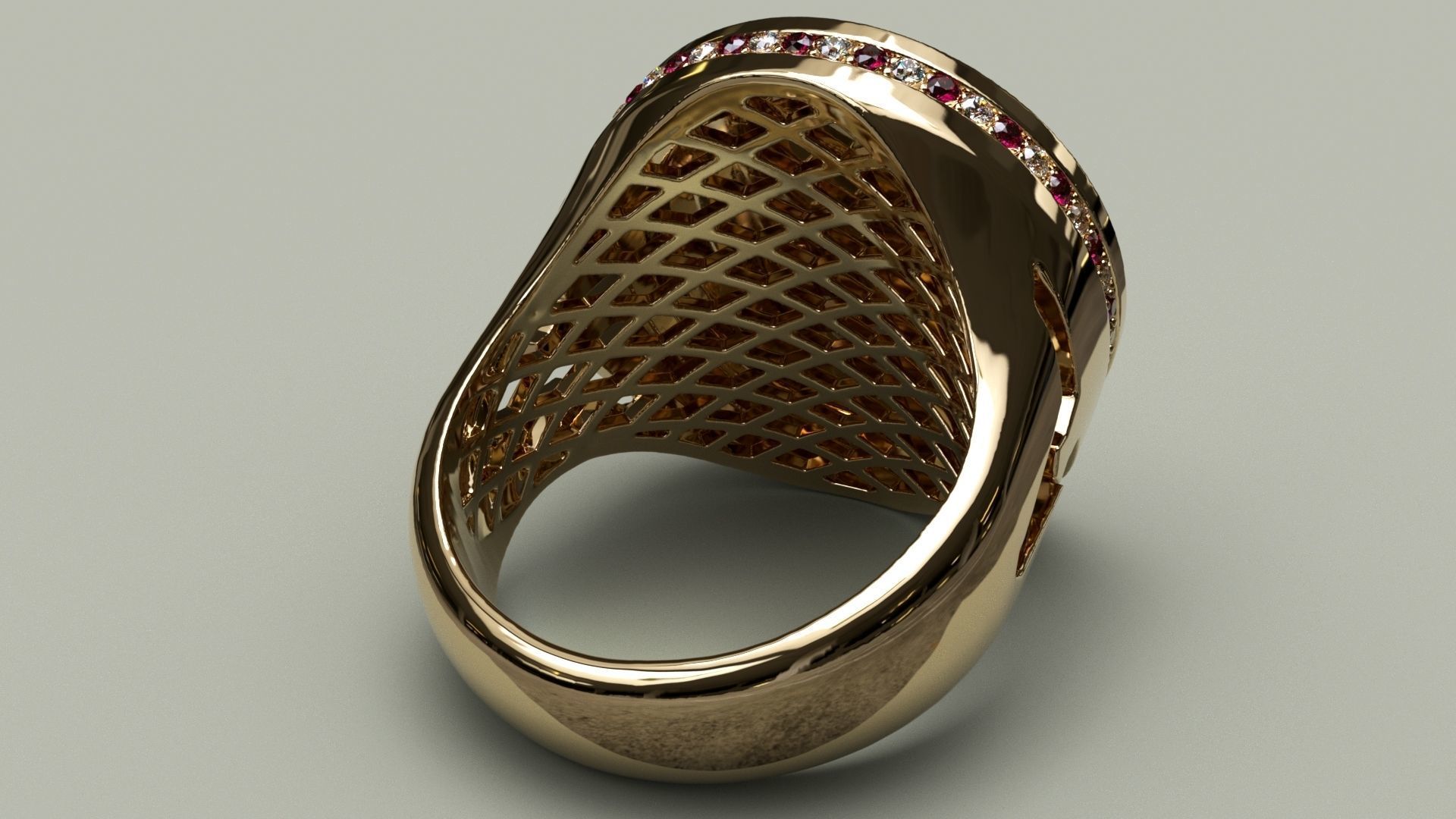 Sovereign ring high poly 3D print model 3D model 3D printable | CGTrader