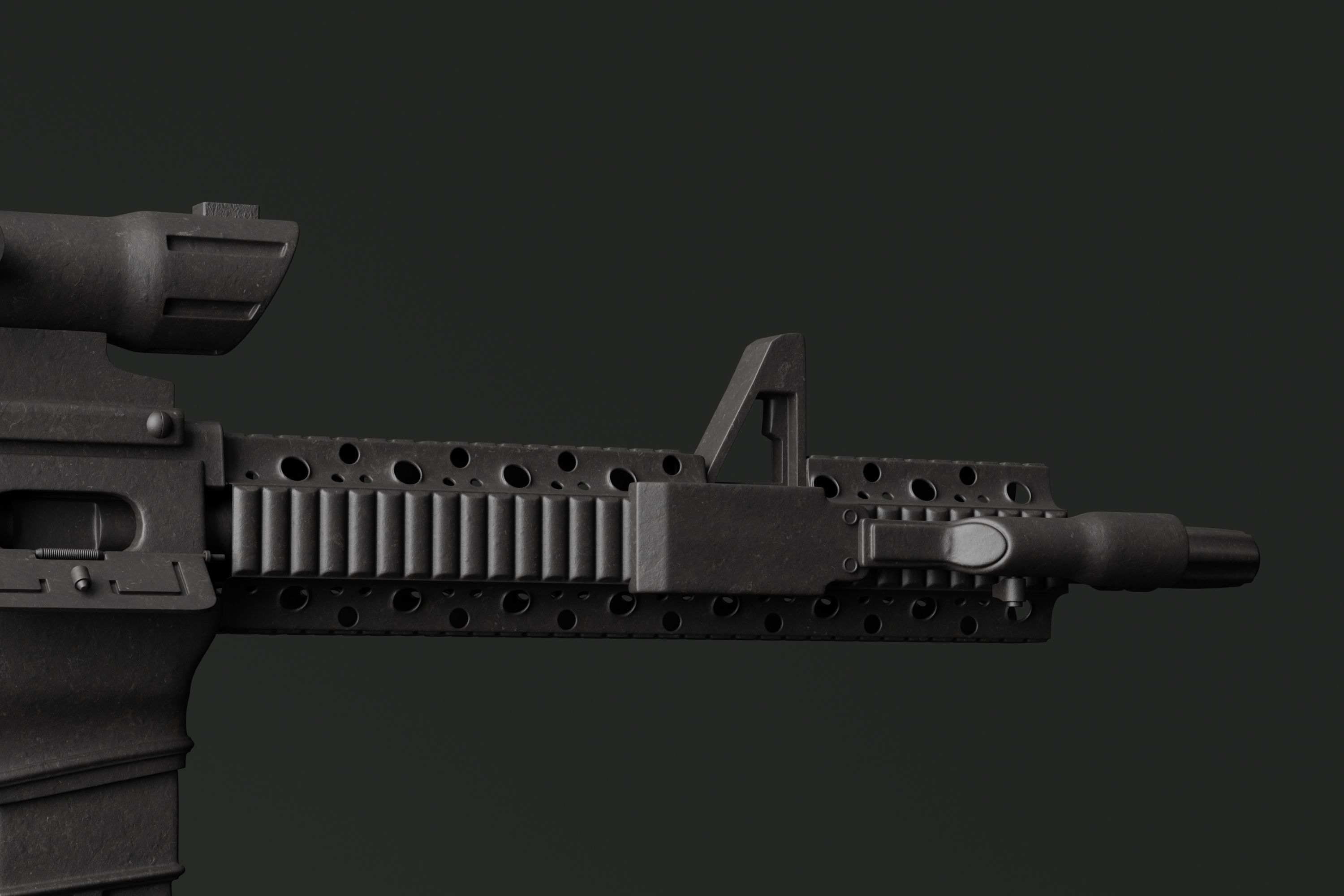 3D model Assault Rifle VR / AR / low-poly | CGTrader