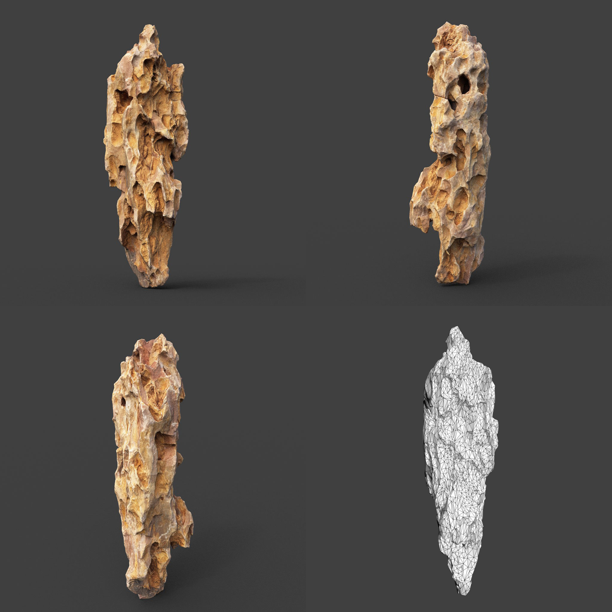 3D model Erosion Rock Photogrammetry 220726 - Ultra HD 16K Textures VR ...