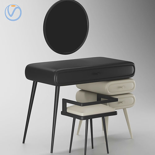 3D model makeup table VR / AR / low-poly | CGTrader