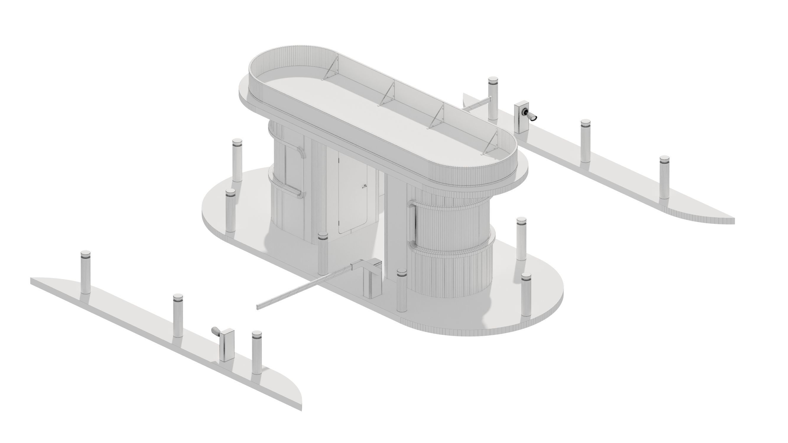 Security post 2 3D model | CGTrader