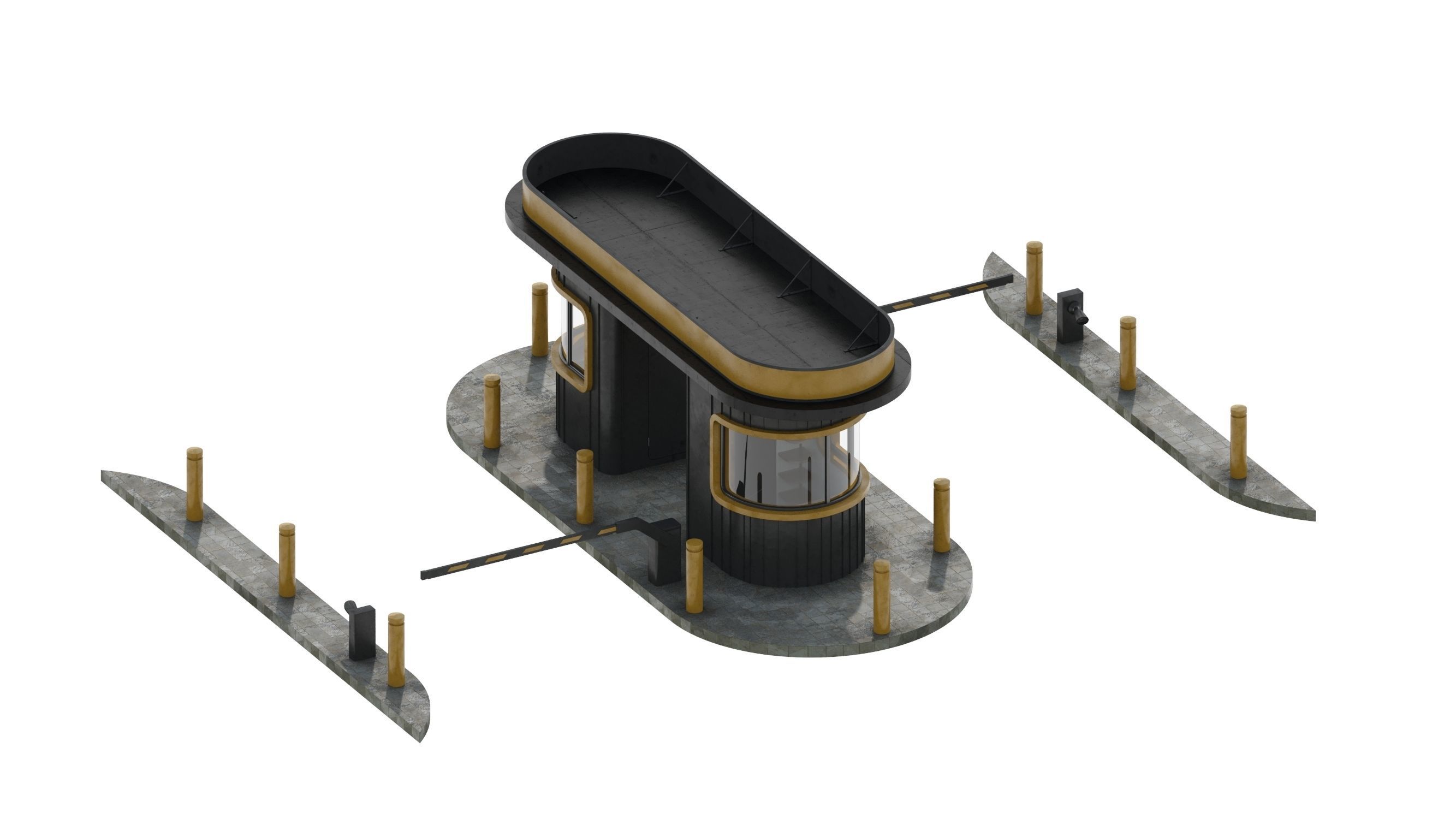 Security post 2 3D model | CGTrader