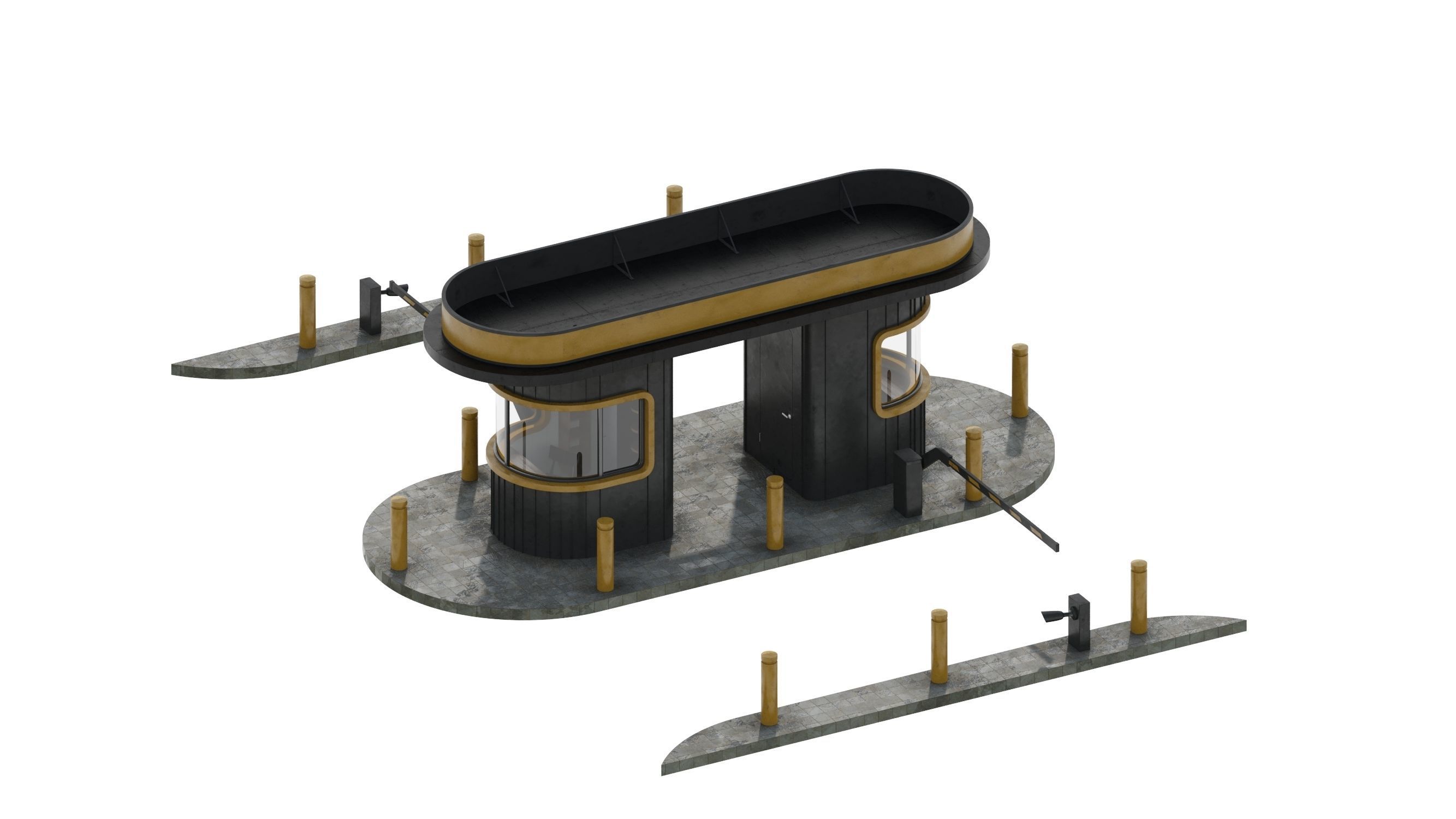 Security post 2 3D model | CGTrader