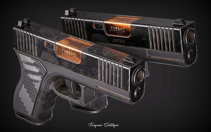 3D model Glock Pistol PBR VR / AR / low-poly | CGTrader
