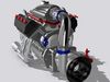 Procharged Hemi Engine with accessories 3D model 3D printable | CGTrader
