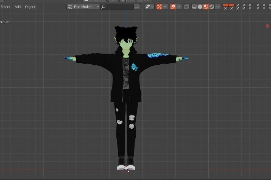3D model 3d low poly male avatar for vrchat and vtubing VR / AR / low ...