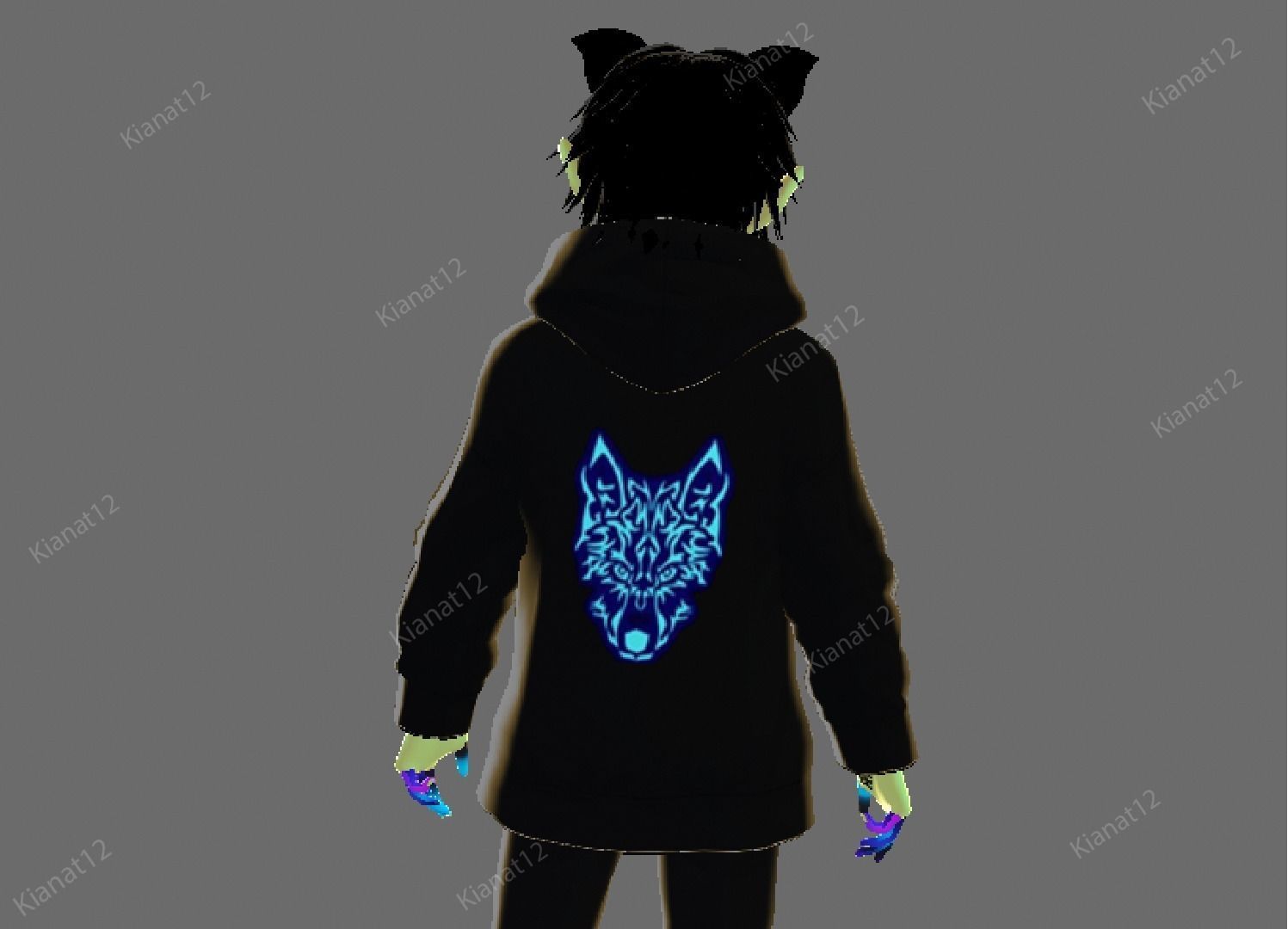 3D model 3d low poly male avatar for vrchat and vtubing VR / AR / low ...