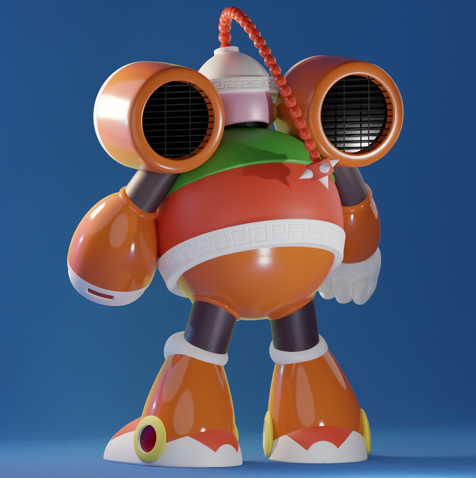WindMan Rockman MegaMan Famicom Nes 8Bit 3D model 3D model | CGTrader