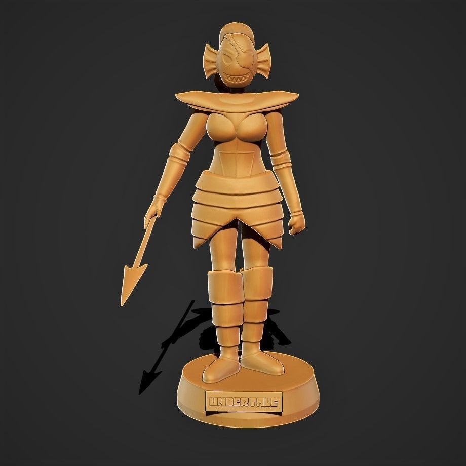 Undyne - Undertale 3D model 3D printable | CGTrader