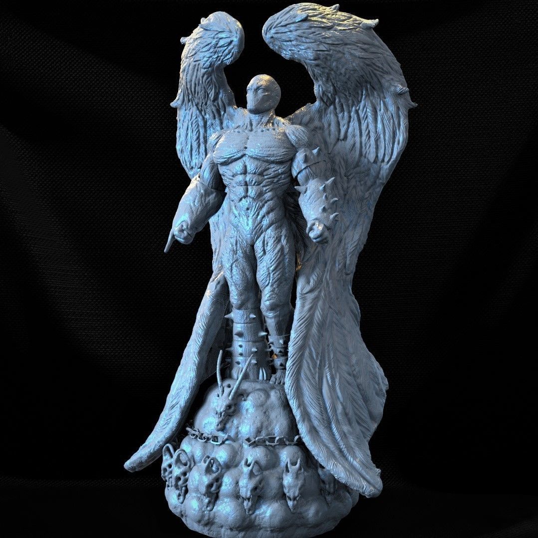 Spawn Angel 3D model 3D printable | CGTrader