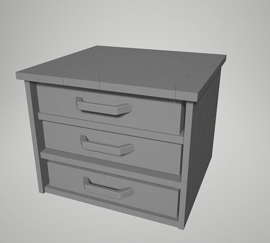 Mini Drawer Stand 3D model 3D printable | CGTrader