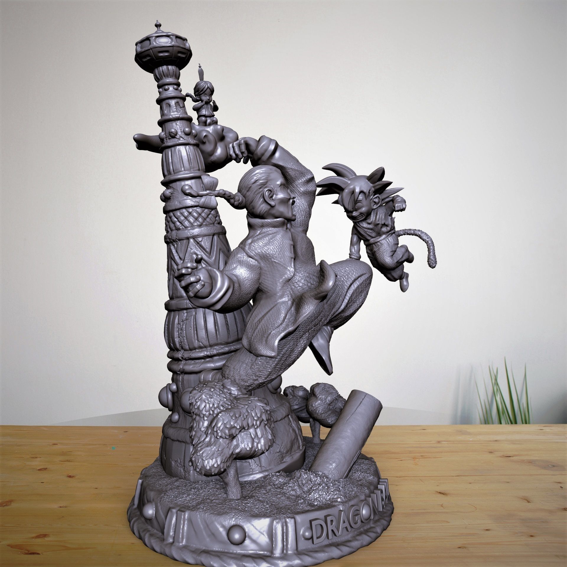 Goku Vs Tao Pai Pai 3D model 3D printable | CGTrader