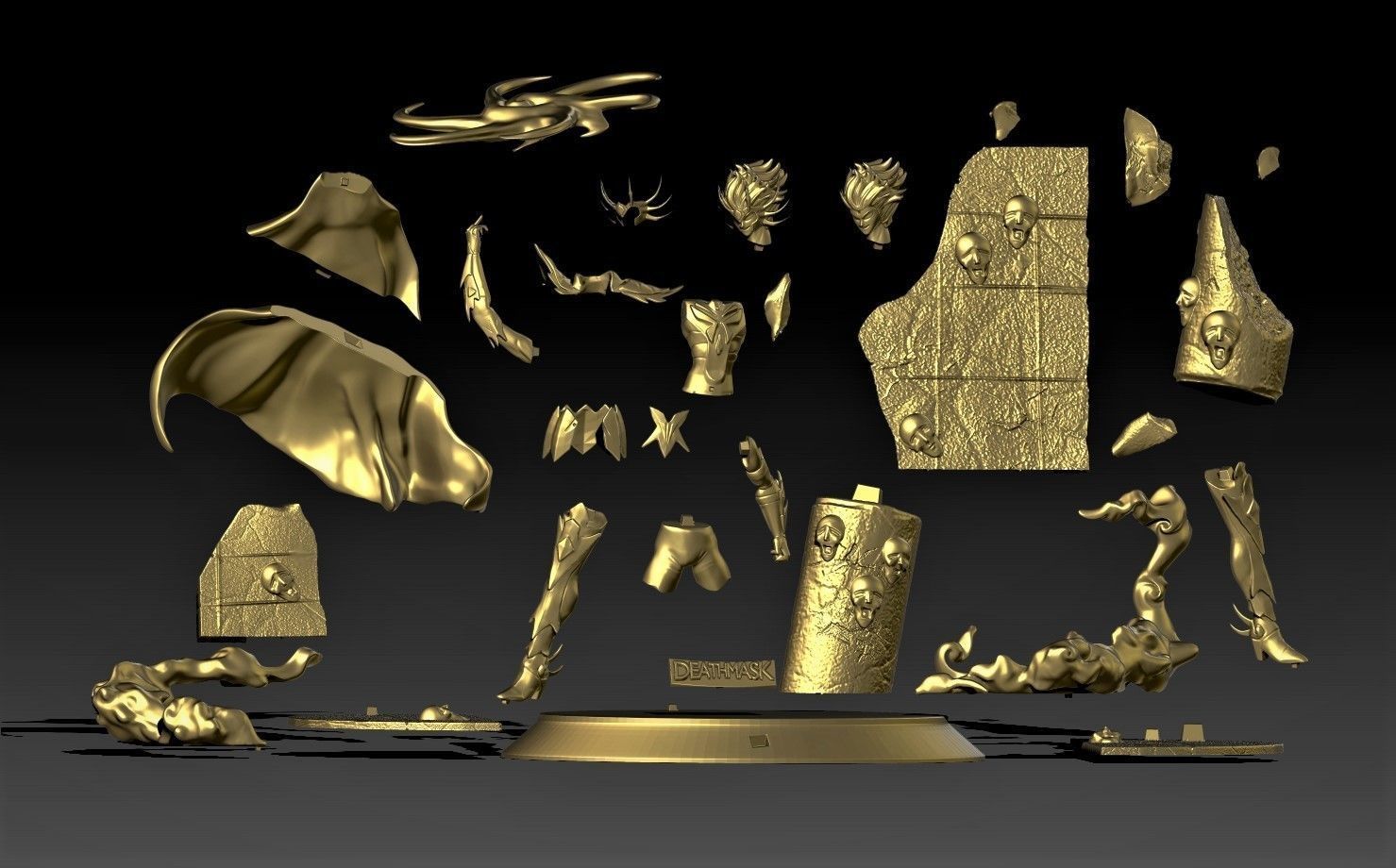 Death Mask 3D model 3D printable | CGTrader