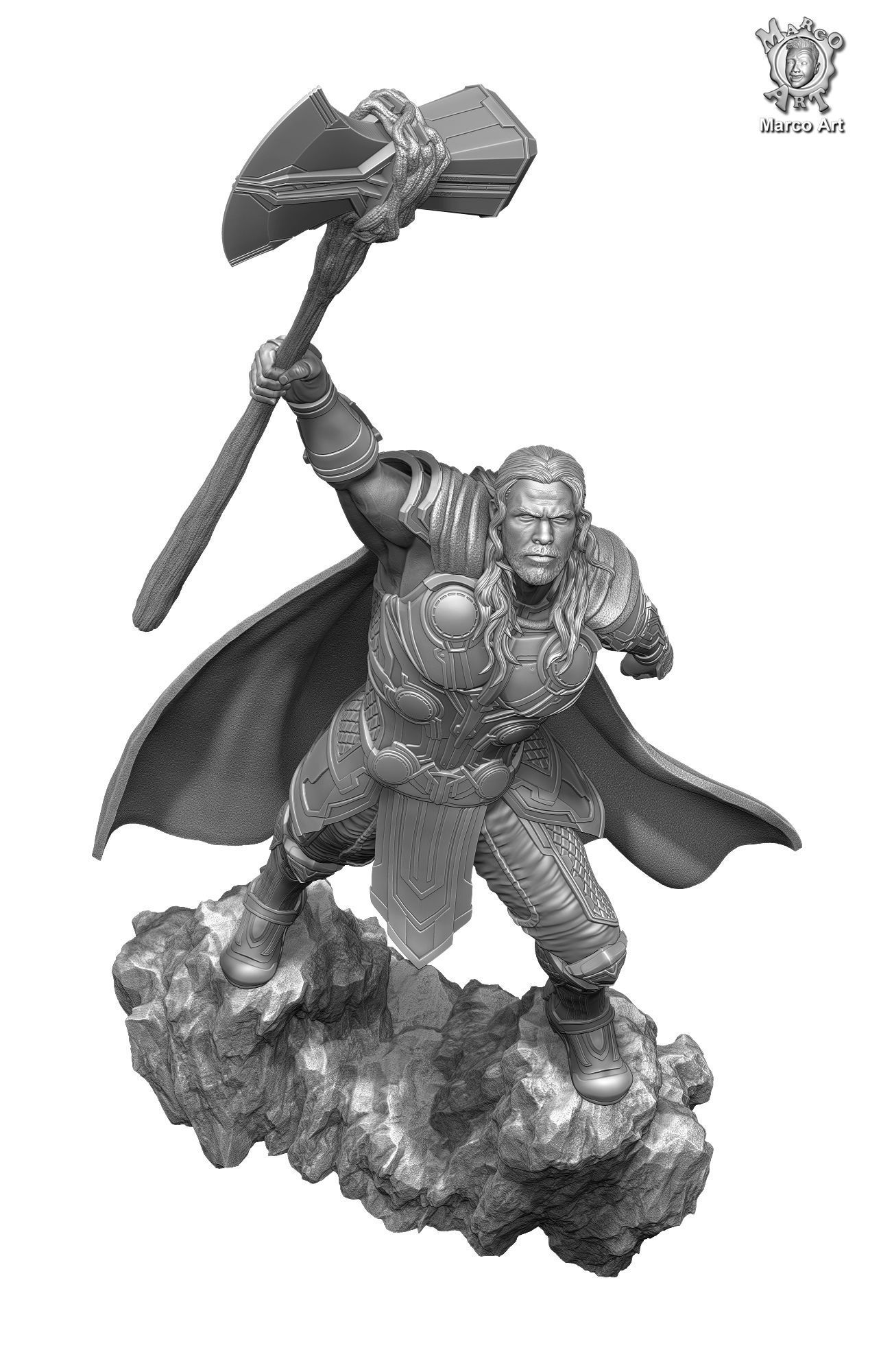 Thor stl file 3D model 3D printable | CGTrader