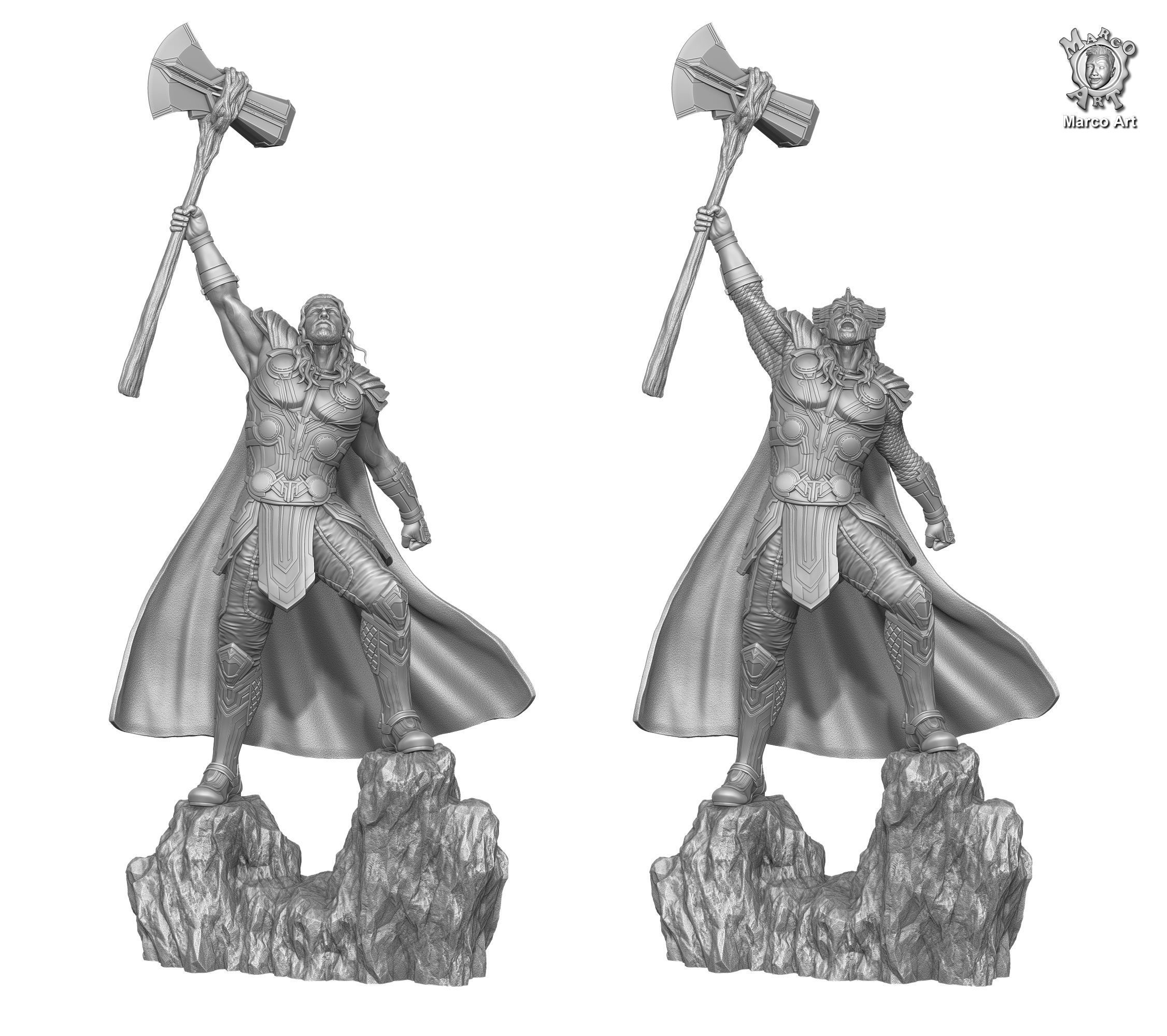 Thor stl file 3D model 3D printable | CGTrader