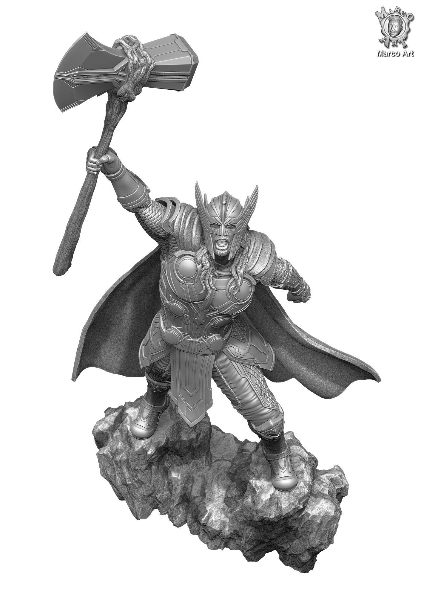 Thor stl file 3D model 3D printable | CGTrader