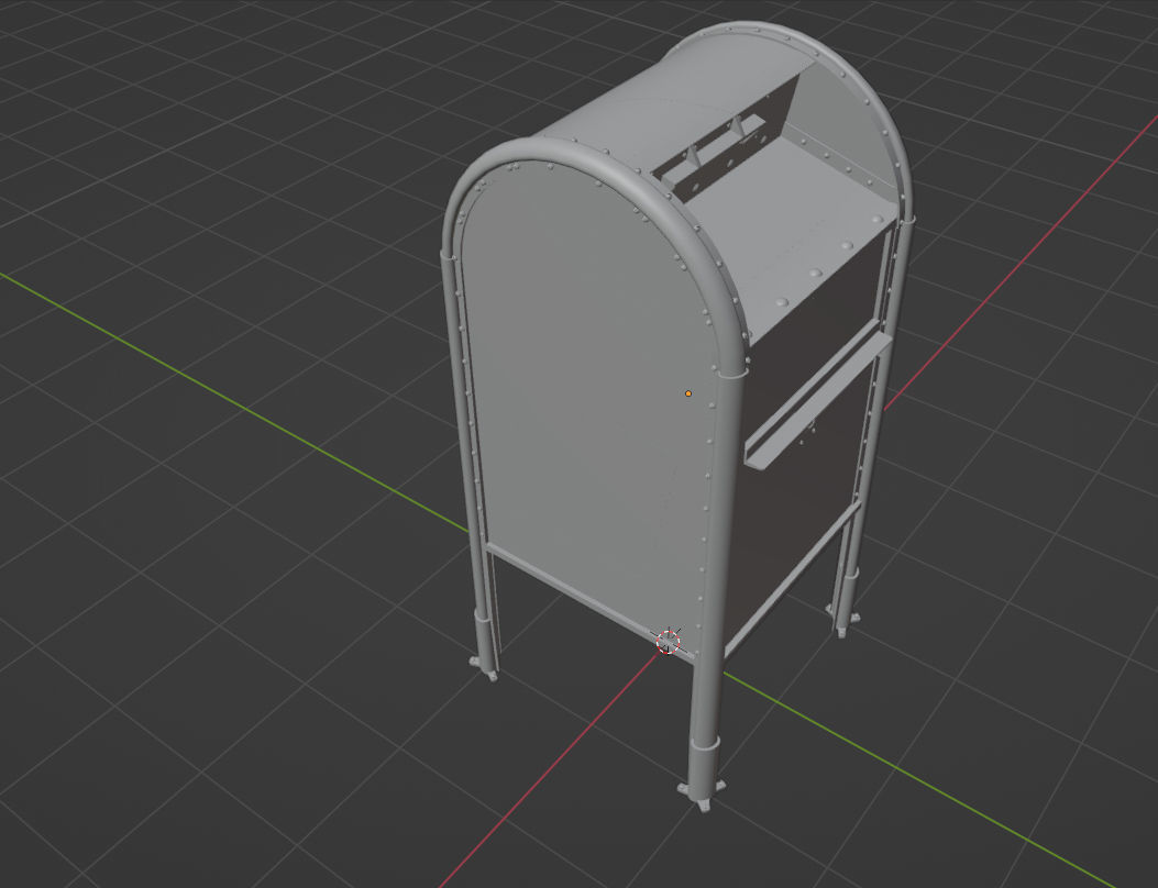 Mailbox mail box free 3D model | CGTrader