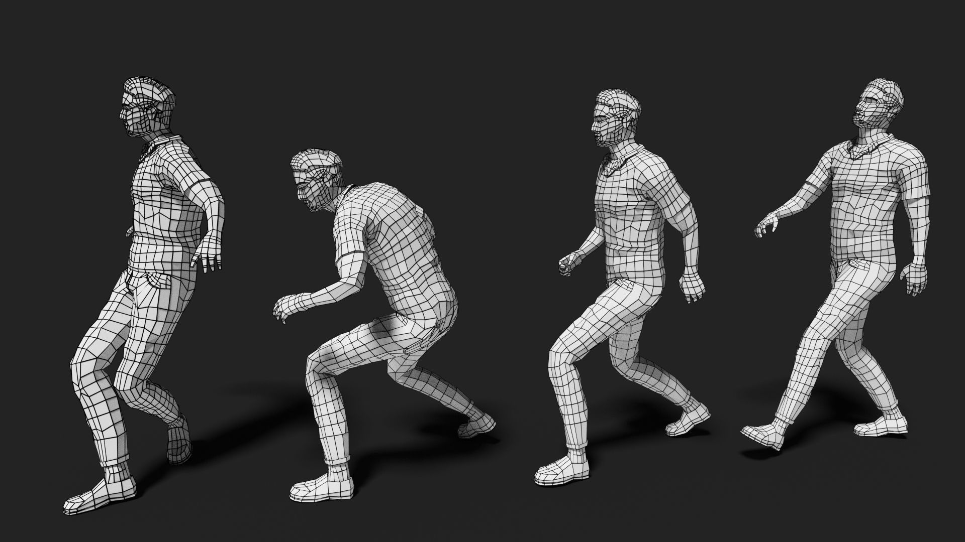 3D model Low poly character man VR / AR / low-poly | CGTrader