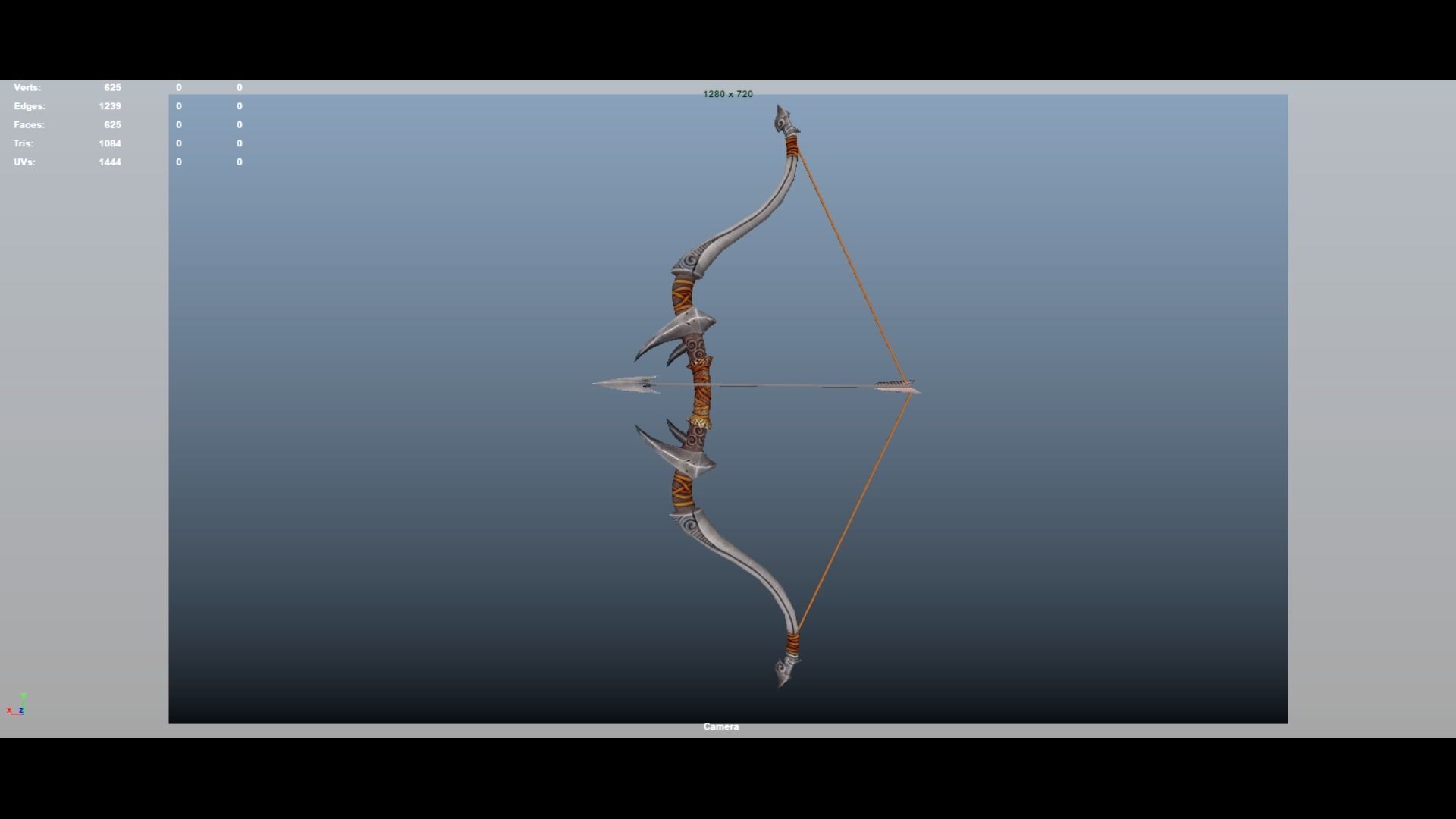 3D model 3D Bow and Arrow Advance Rig VR / AR / low-poly | CGTrader