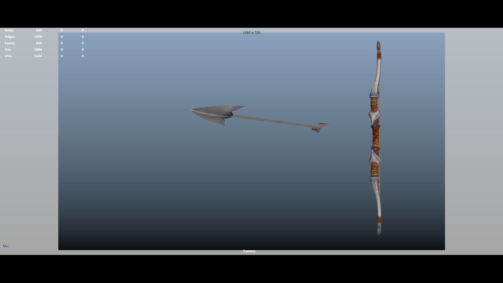3D model 3D Bow and Arrow Advance Rig VR / AR / low-poly | CGTrader