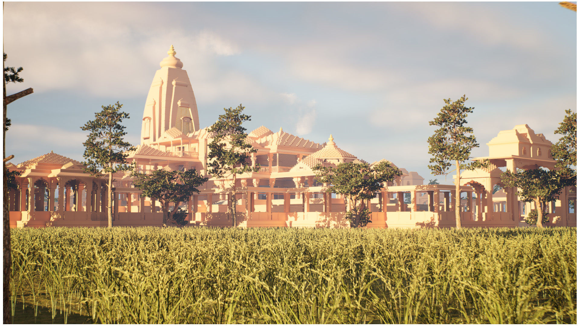 The Ram Mandir Ayodhya A Revered 3D Journey in Unreal Engine 5 3D model ...